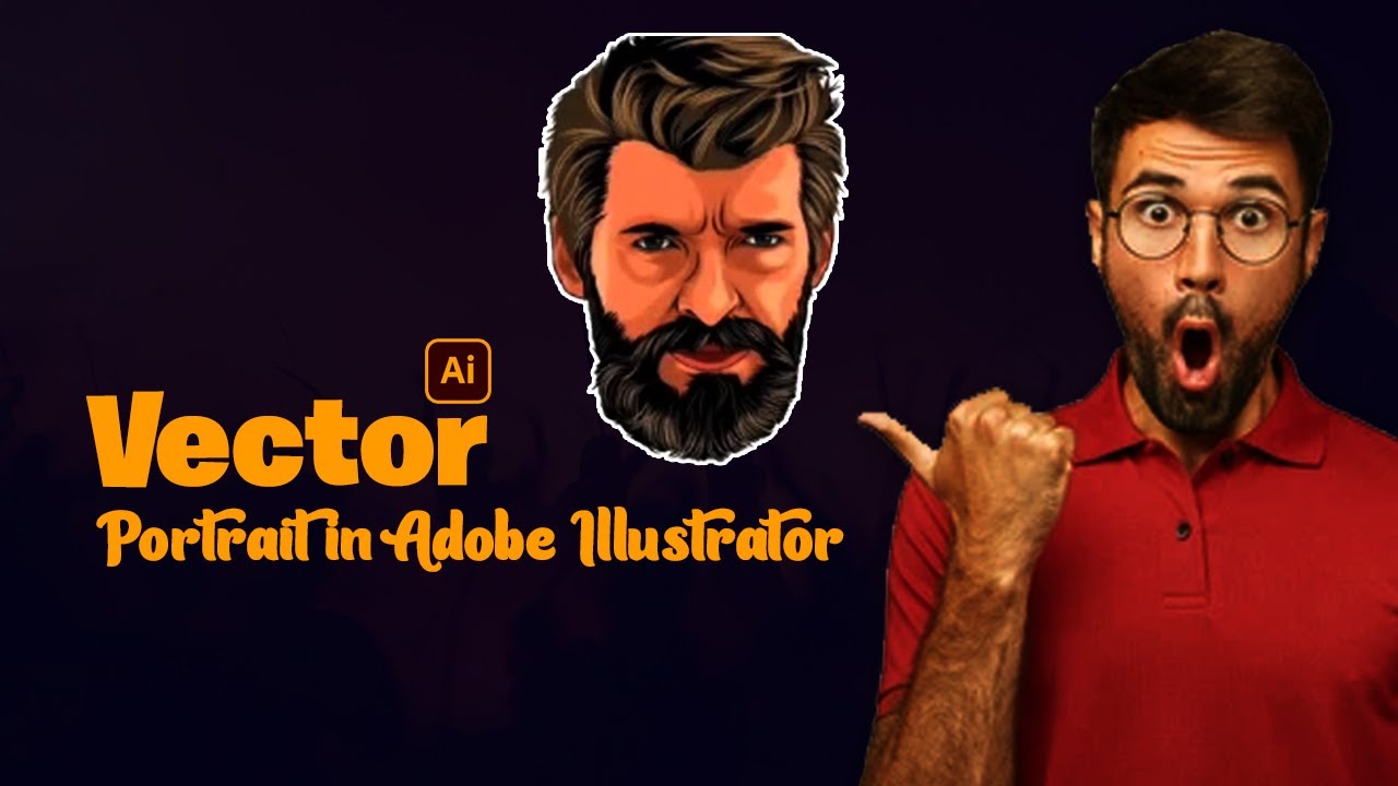 Vector Portrait in Adobe Illustrator - YouTube