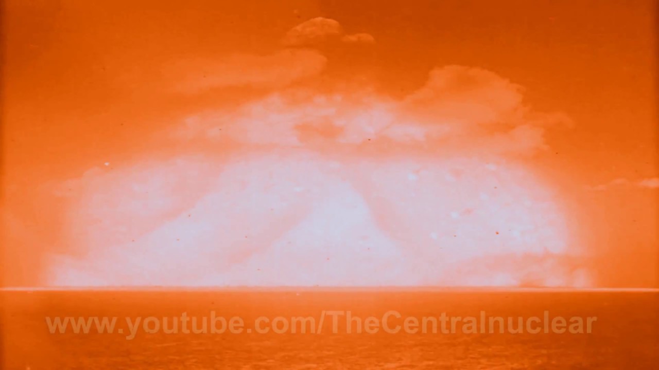 Hydrogen Bomb test explosion - Operation Redwing Tewa - YouTube