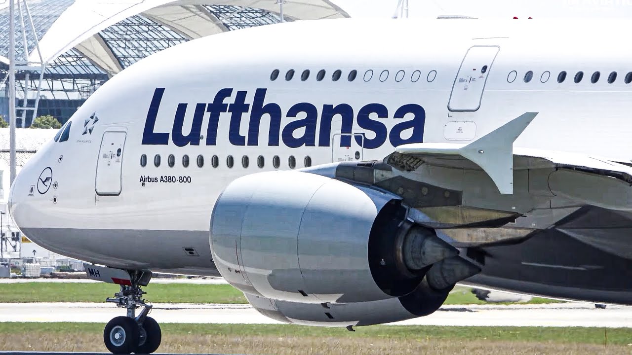 4K BIG PLANES LANDING and TAKEOFF at MUNICH AIRPORT - PLANESPOTTING ...