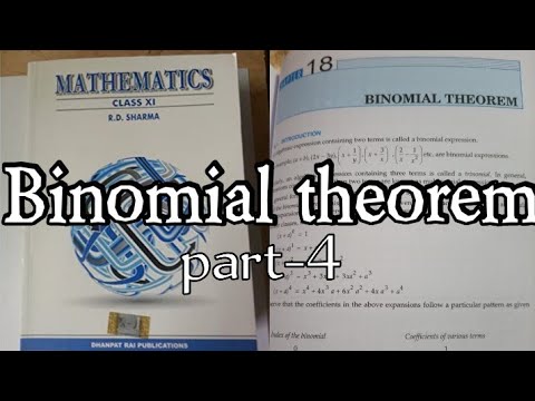 Binomial theorem part 4 | Middle term | Explanation of rd sharma ...