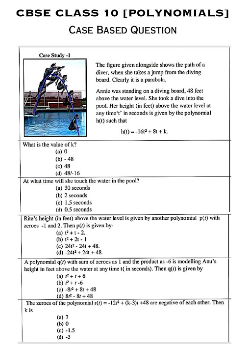 CASE BASED QUESTION | POLYNOMIALS | CBSE CLASS 10 - YouTube