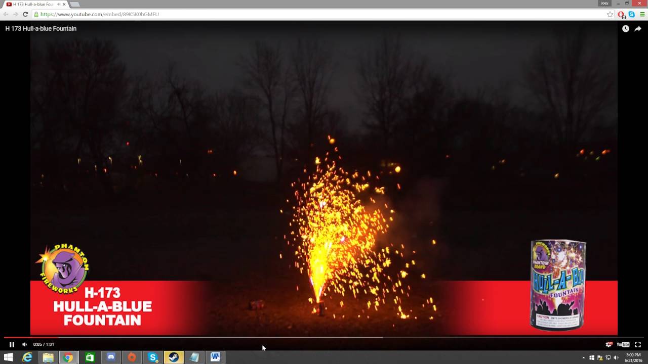 New Phantom Fireworks 2016 California "Possible" - YouTube