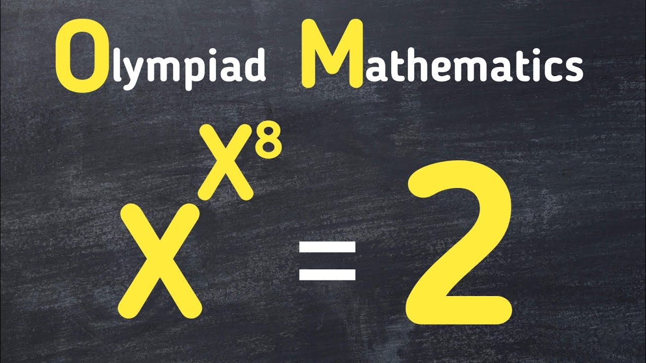 A Nice Olympiad Exponential Problem || Math Olympiad || - YouTube