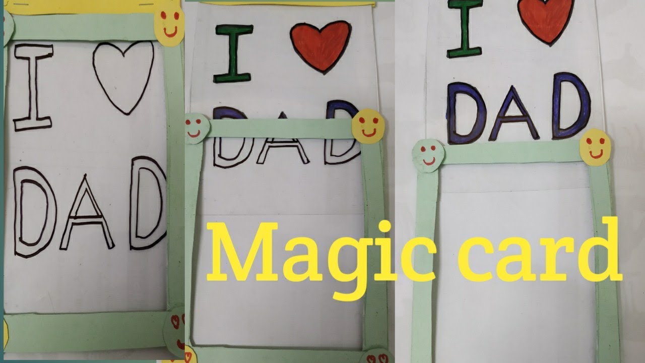 DIY magic crad || Magic card idea for Father's Day in this quarentine ...
