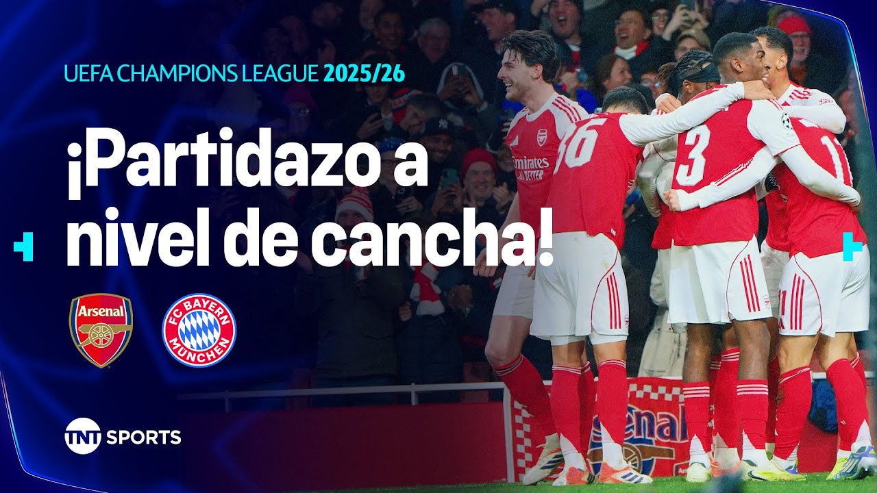 ¡EL ARSENAL 3-1 BAYERN MÚNICH A NIVEL DE CANCHA! | JORNADA 5 | FASE DE ...