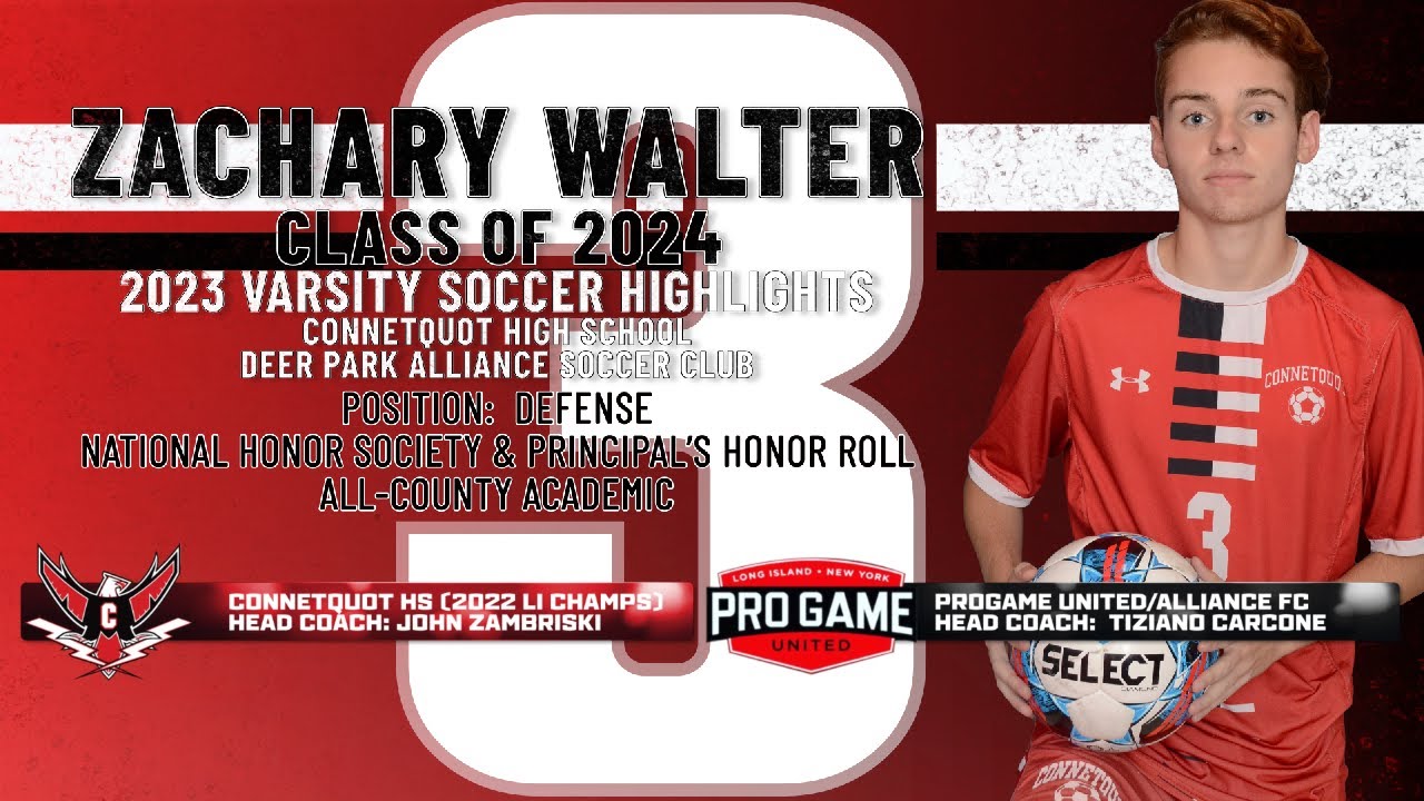 Zachary Walter - Soccer Highlights - Fall 2023 - YouTube
