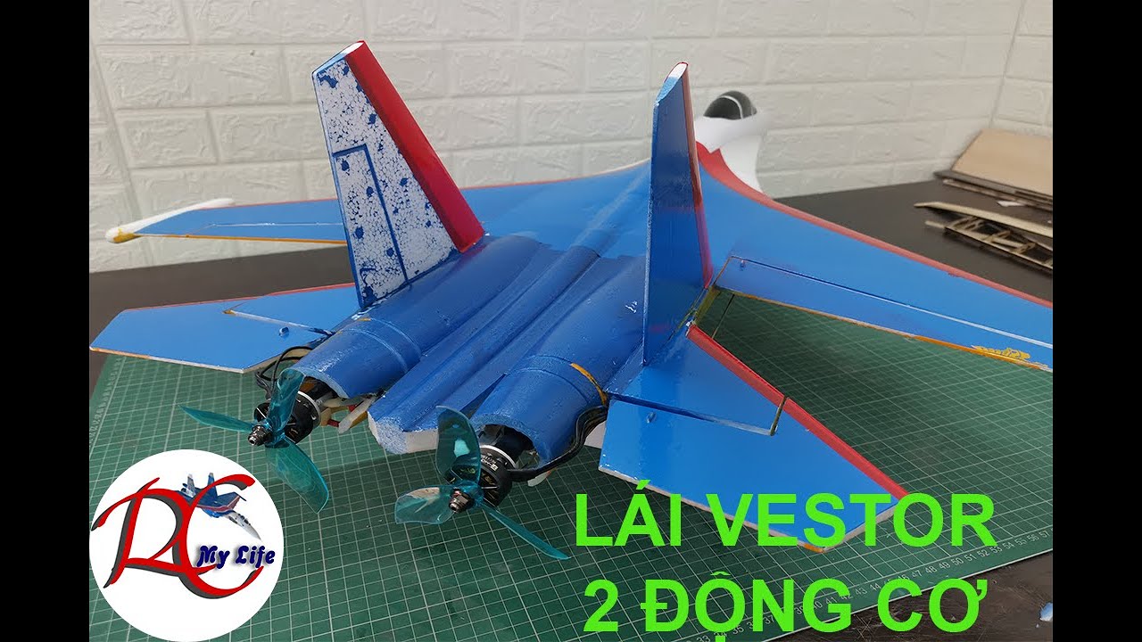 DIY tiêm kích Su 27 lái vector | Su 27 thrust vector rc plane | RC My ...