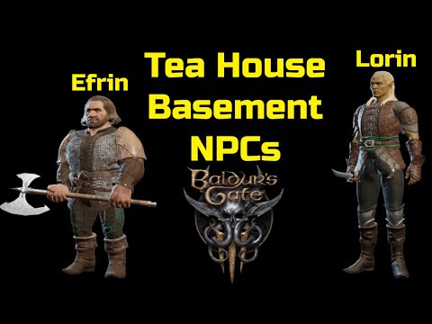 Efrin, Magron and Lorin in the Tea House Basement Baldur's Gate 3 Early ...