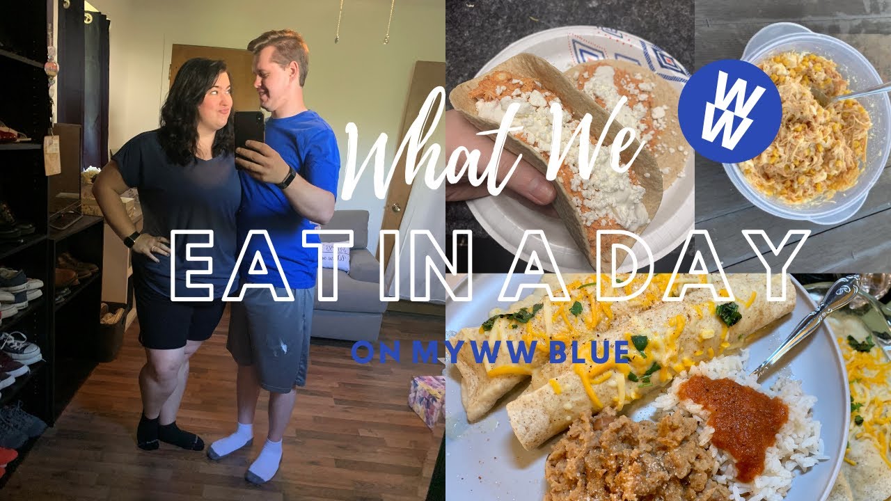 What We Eat in a Day | myWW BLUE | Sour Cream Enchiladas - YouTube