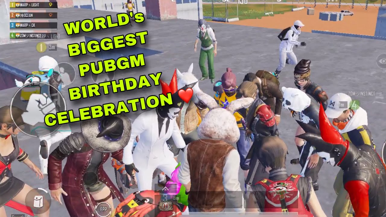 WORLD’s BIGGEST PUBGM BIRTHDAY CELEBRATION EVER ️ - YouTube