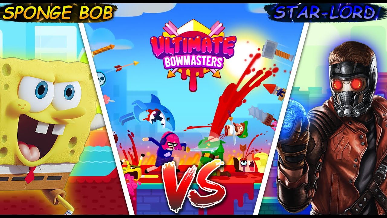 Electro FIGHT | Sponge Bob vs. Star-Lord | Ultimate Bowmasters Game ...