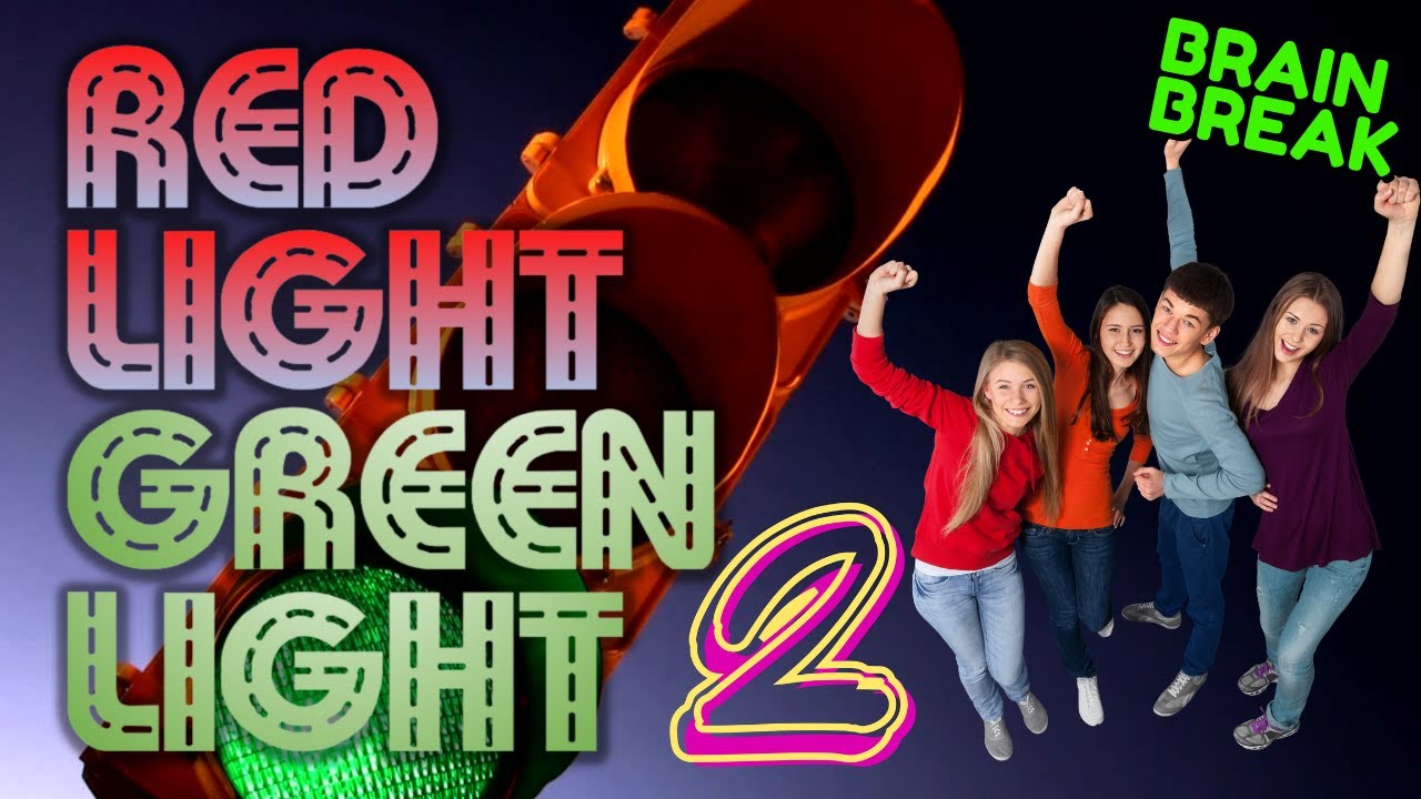 RED LIGHT GREEN LIGHT 2 BRAIN BREAK Exercise break Gonoodle alternative ...