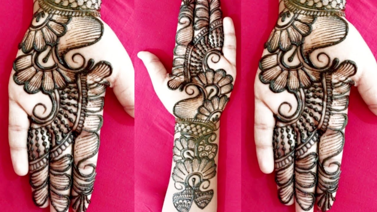 Easy beautiful stylish mehndi design | simple mehndi design |mehndi ka ...