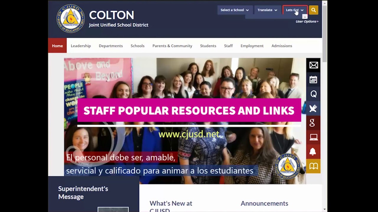 Finding Staff Links and Resources - YouTube