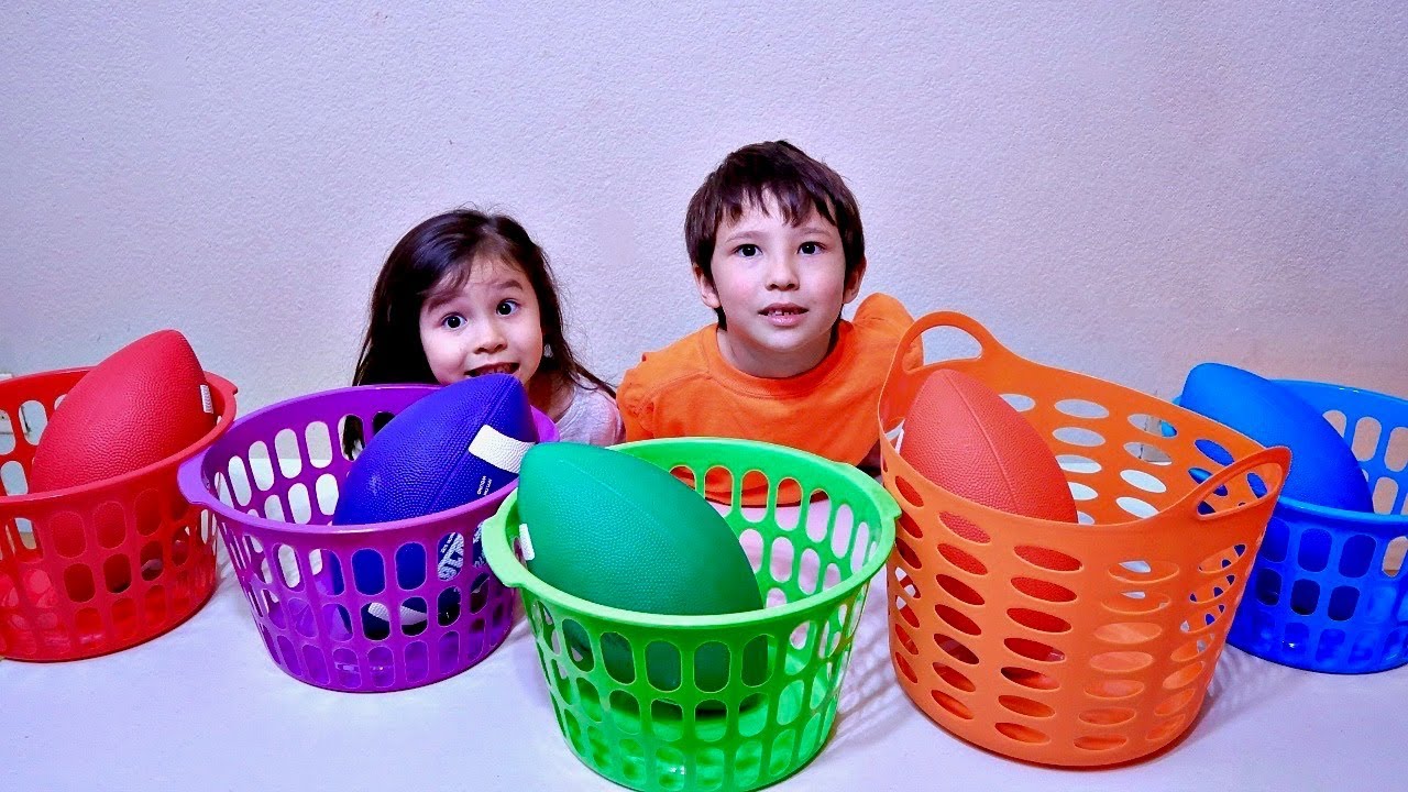 Wrong Color Ball Drop In The Basket and Learn Colors for Toddlers and ...