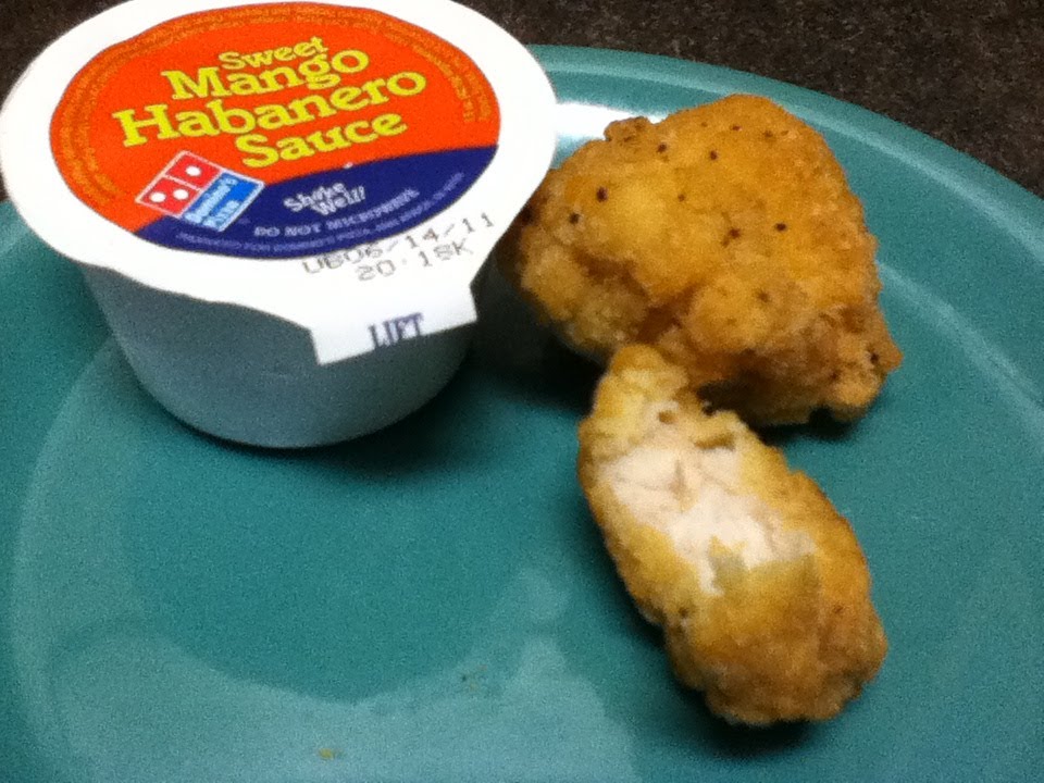 Domino's Boneless Mango Habanero BBQ Wings Review - YouTube