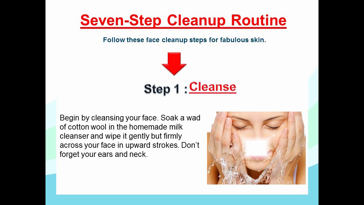 7 Step Spa Style Face Cleanup at Home - YouTube