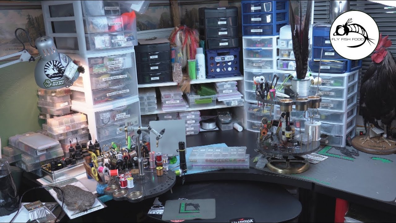 Fly Tying Desk Tour - 2019 - YouTube