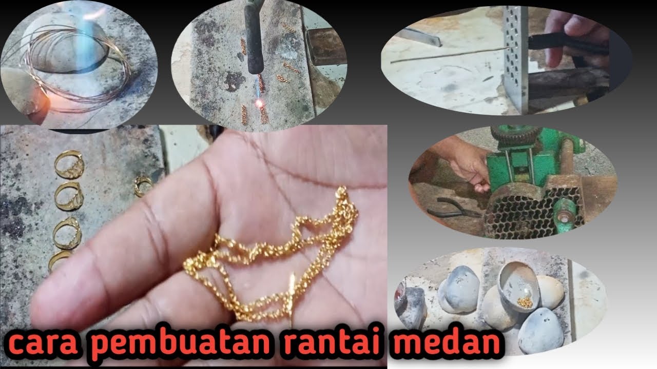 cara membuat rantai Medan mas 24 k cara pasang simpel dan mudah di ...