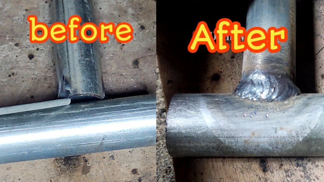 tips & trik pengelasan join pipa galvanis tanpa coakan - YouTube