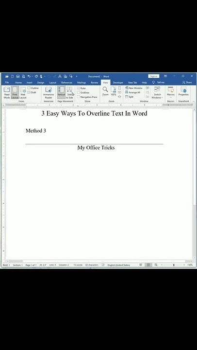 3 Easy Ways to Overline Text in Word (3) - YouTube
