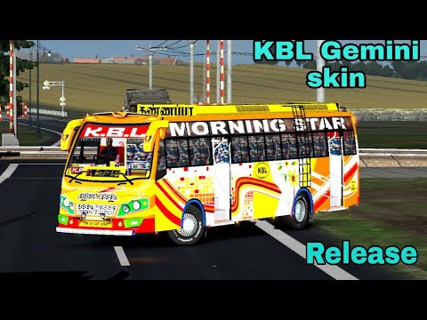 KBL Kannappa Gemini coach bus skin release ets2 tamilnadu private bus ...