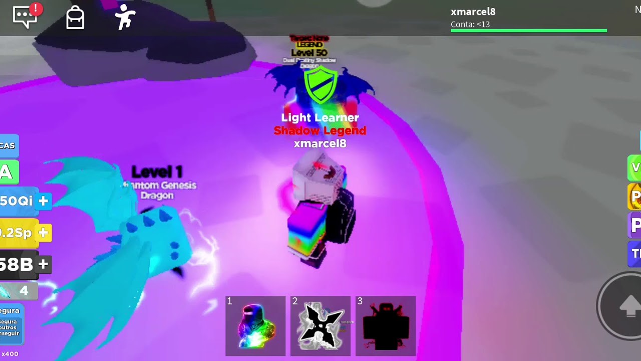 Sou shadow legend/ninja legends,no roblox - YouTube