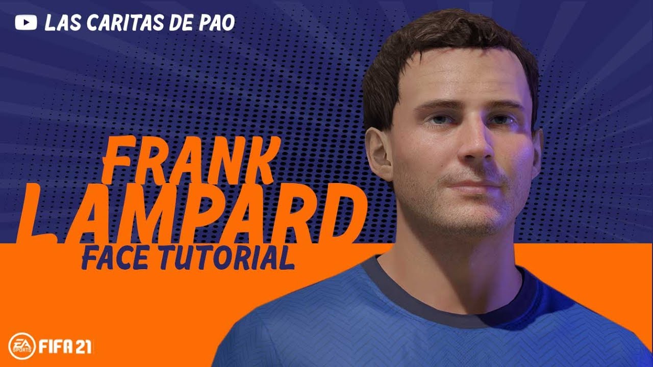 How to create Frank Lampard face FIFA 21| pro clubs | clubes pro - YouTube
