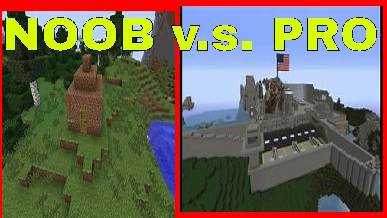 Noob vs PRO military base build battle! - YouTube