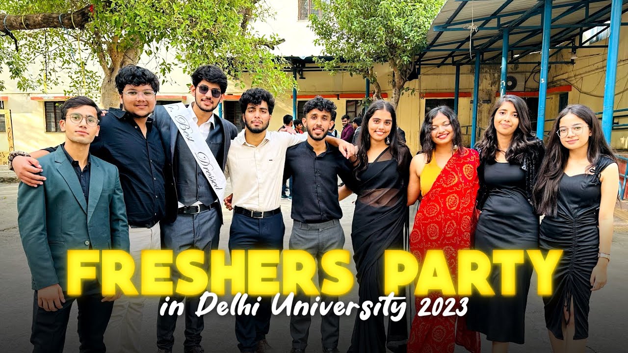 FRESHERS PARTY OF DELHI UNIVERSITY 2023 🥵🔥 | DCAC FRESHERS VLOG 2023 ...