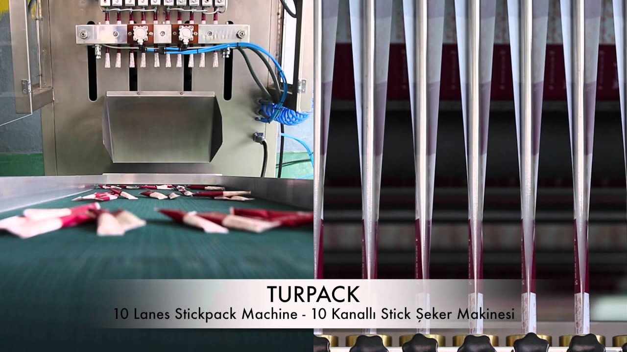 High Speed Multi Lane Stickpack Machine -10 Lanes - YouTube