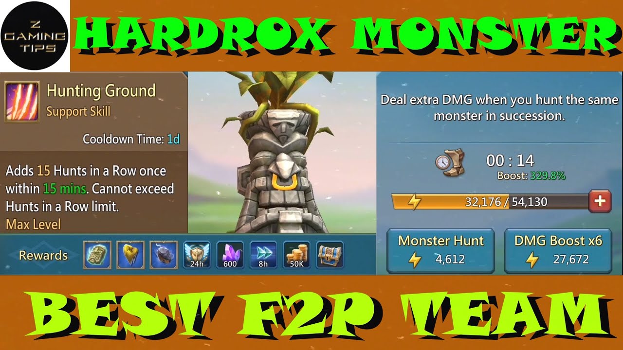Hardrox Monster - Best F2P Team Lineup - YouTube