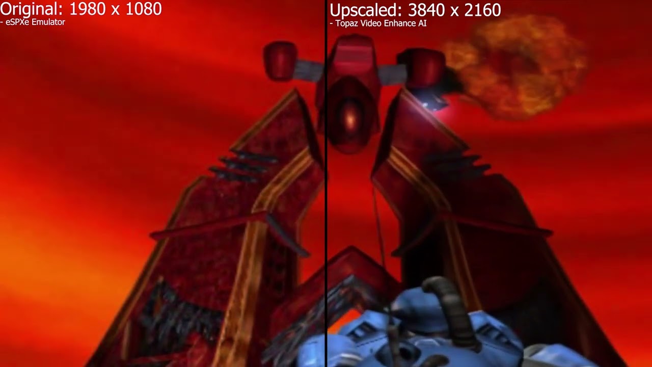 PS1 Uprising X Comparison (Upscaled with Topaz Labs) - YouTube