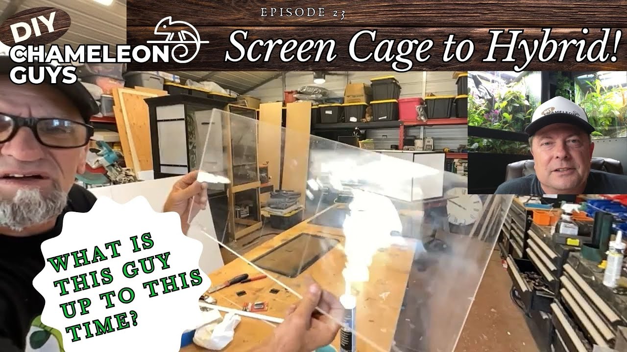 Turn a Screen Chameleon Cage into a Hybrid Cage Part 1 - YouTube