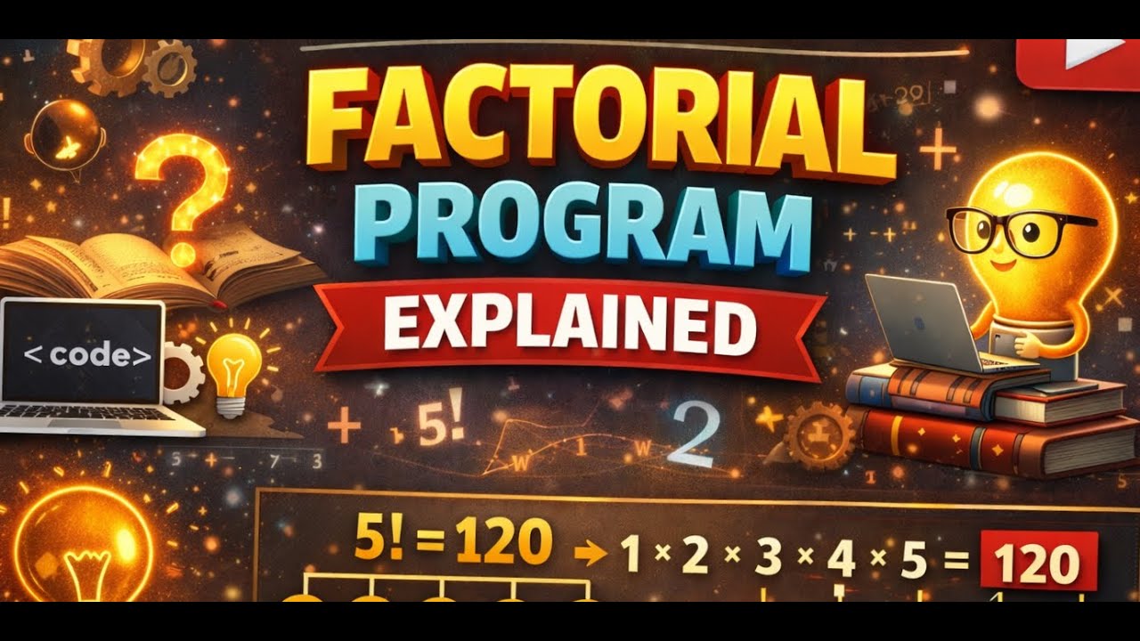 Factorial Program in Java | Step-by-Step Explanation for Beginners ...