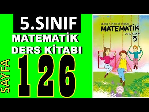 #5. SINIF #MATEMATİK #DERS #KİTABI #SAYFA:126 @yunus hocaa ​