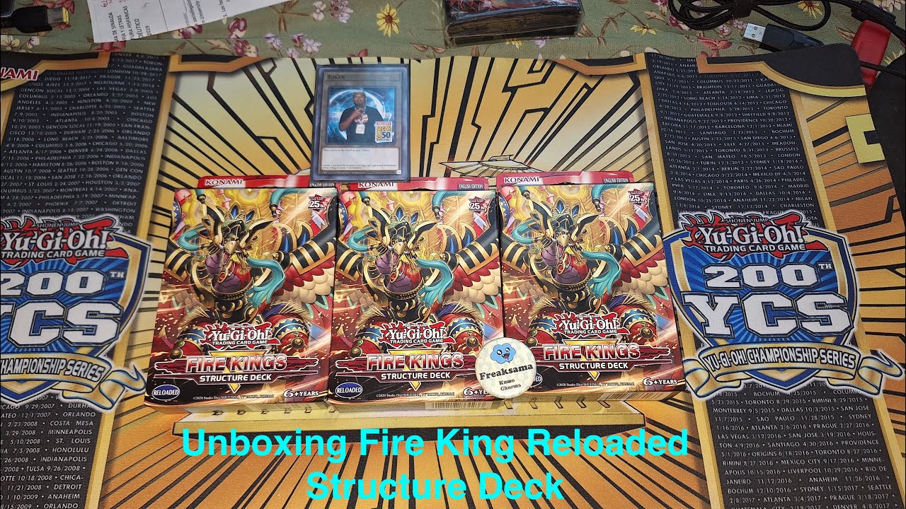 Unboxing Fire King Reloaded Structure Deck - YouTube