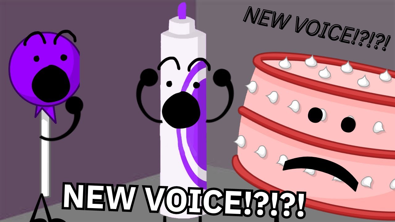 BFDIA 13 but Lollipop, Marker, and Cake have their new voices - YouTube