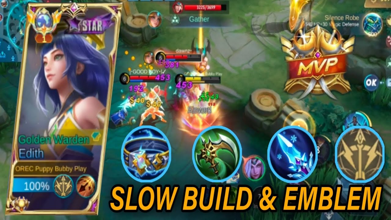 EDITH SLOW BUILD & EMBLEM🔥😱 || EDITH BEST BUILD 2023 || EDITH BUILD TOP ...