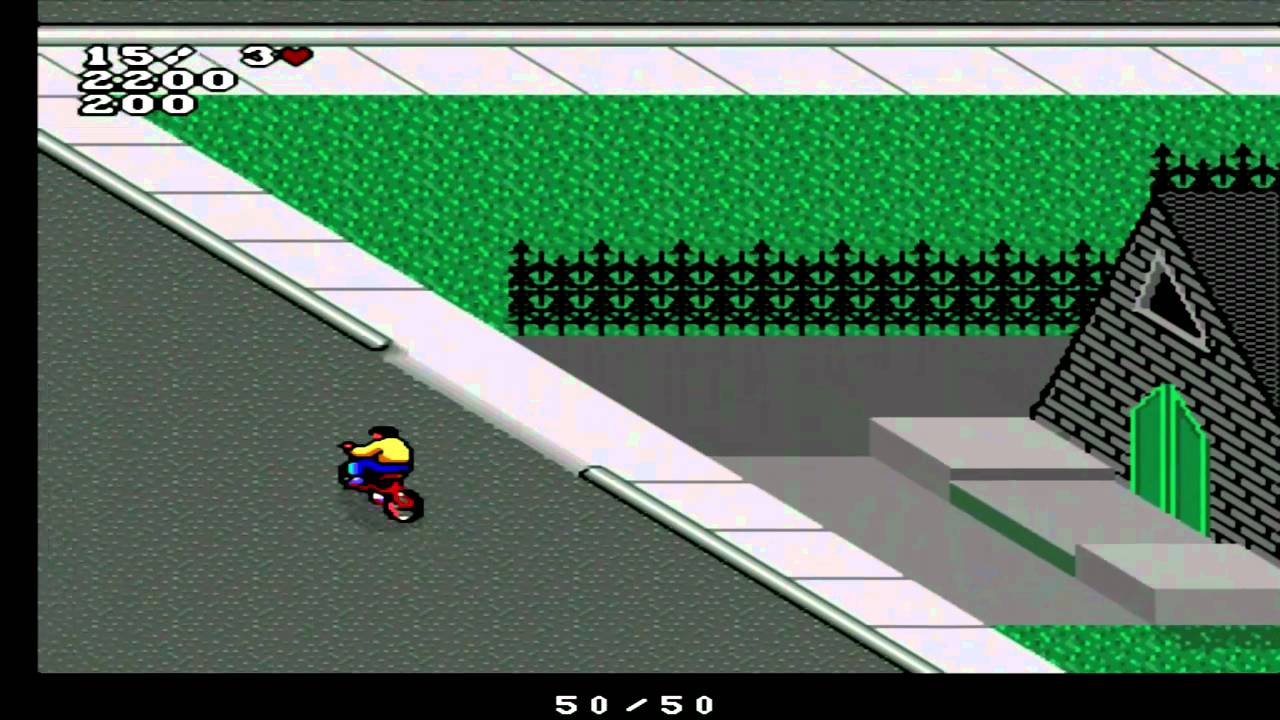 Paper Boy 2 "Super Eagle Filter" Snes9X 1.52 - YouTube