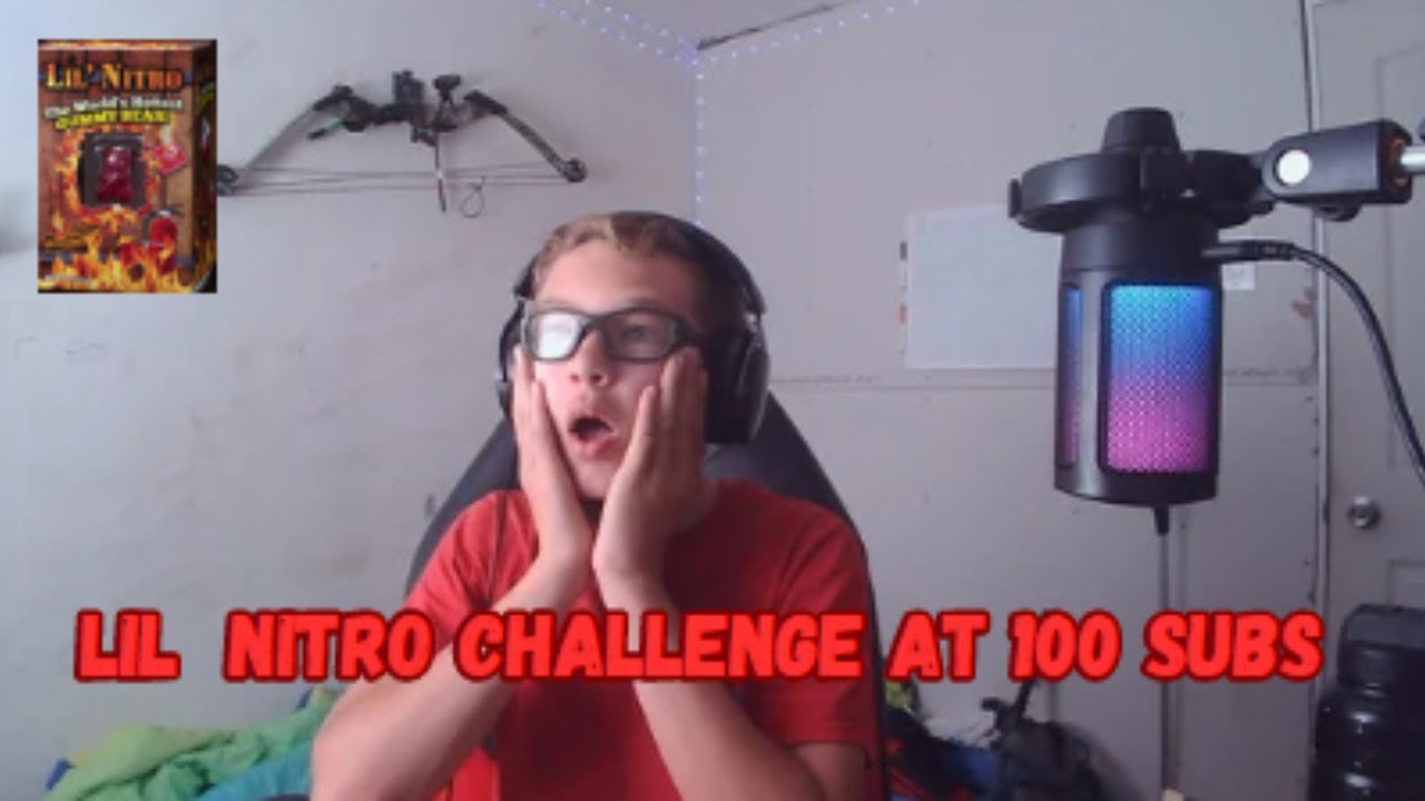 doing lil nitro challenge at 100 subs - YouTube