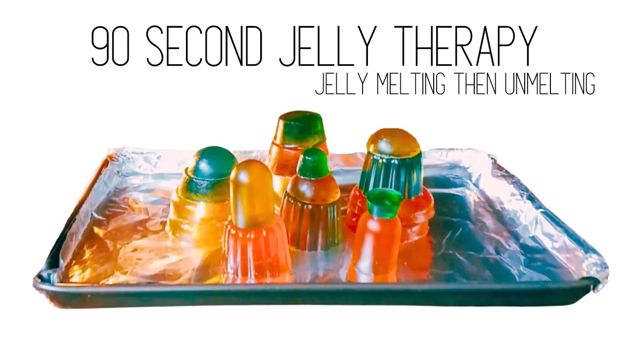 90 SECOND JELLY THERAPY: Jello Melting Then Unmelting in Reverse - YouTube