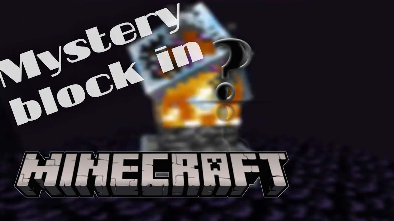 Minecraft mystery block. - YouTube