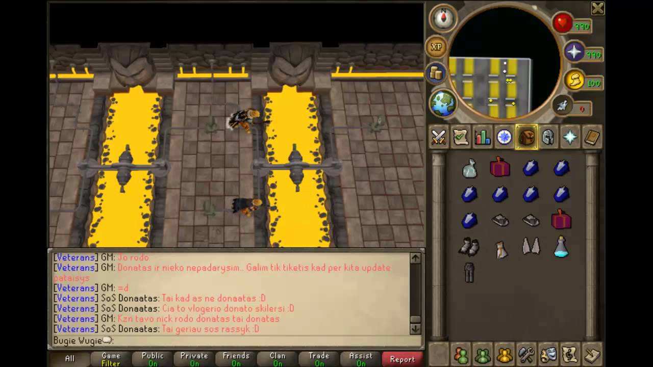 RuneScape - Flow Lava Minigame (Nymph Appear) - YouTube