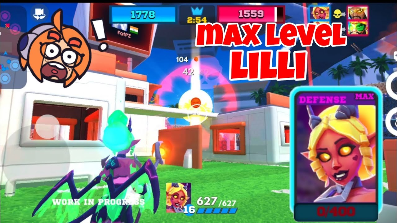 LILLI MAX LEVEL GAMEPLAY IN FRAG PRO SHOOTER - YouTube