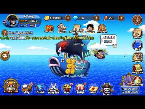 mot ngay pk trong sunny pirate going merry va show doi hinh toc do
