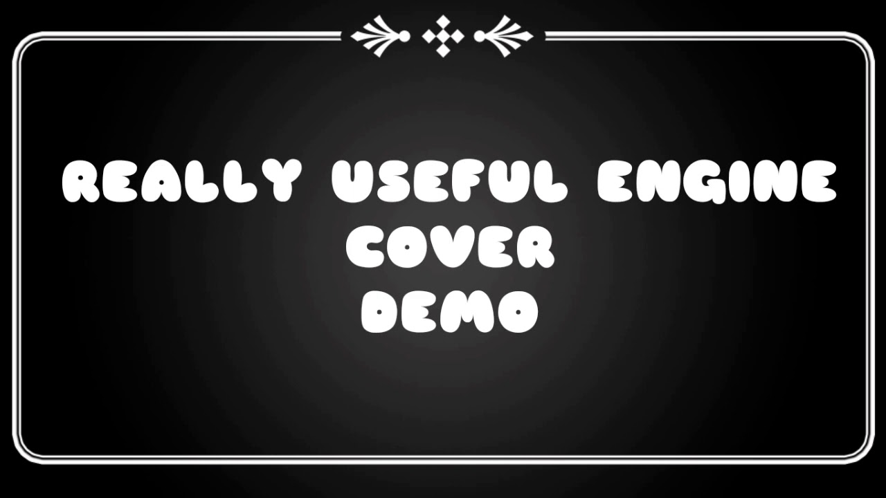 Really useful engine cover (demo) - YouTube
