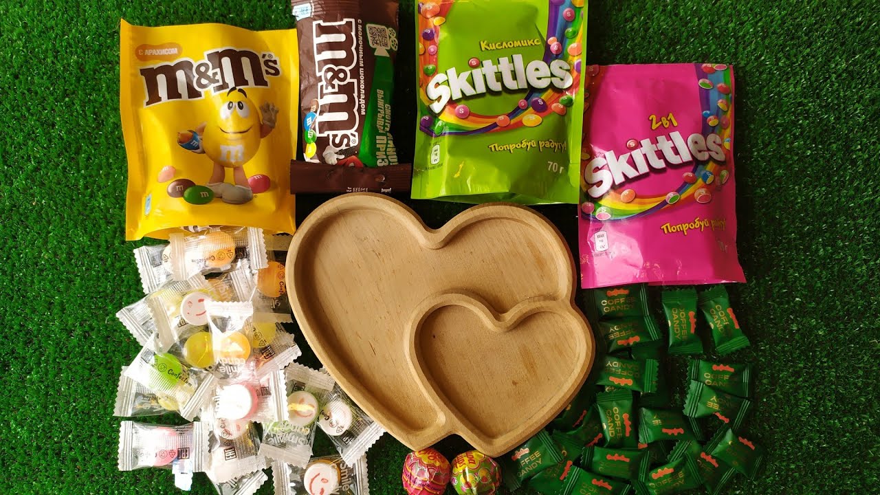 Amazing Sweets and Colored Dragees I Unpacking and Mixing Rainbow Candy ...