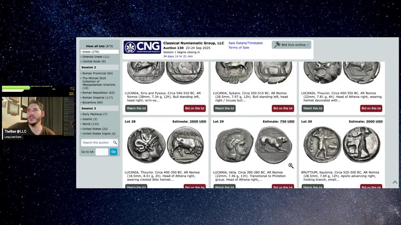 Amazing auction of beautiful ancient coins, lets take a look! - YouTube