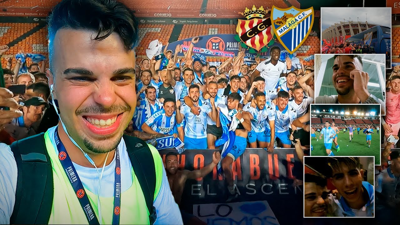 ¡El ASCENSO del MÁLAGA CF a SEGUNDA DIVISIÓN en TARRAGONA DESDE DENTRO ...
